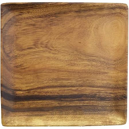 Amazon.com | Noritake Kona Wood 12-Inch Square Plate: Dinner Plates ...