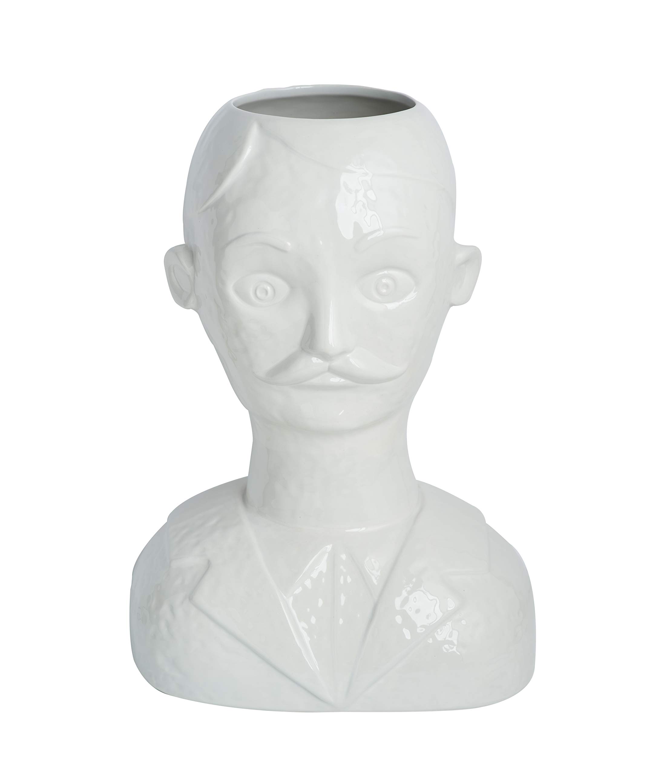 Amazon.com: Abigails Male Ceramic Head Vase, 13-Inch by 8-Inch by 16 ...