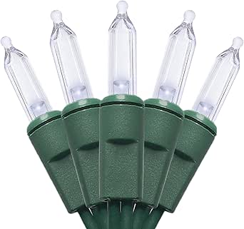 Amazon.com: MULTI-SPARKING Cool White Christmas Lights (11 Feet, 35 ...