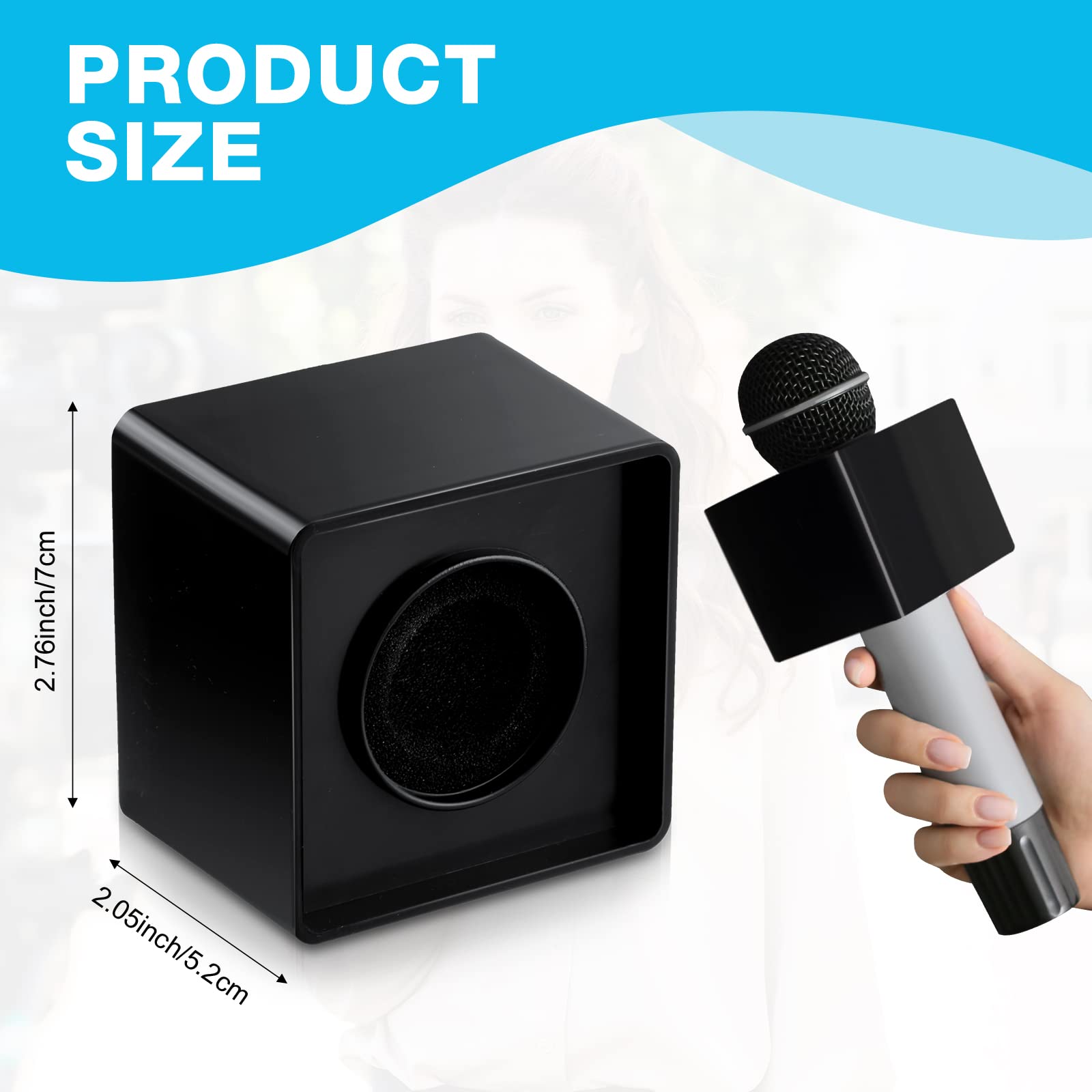 Snapklik.com : 10 Pcs Microphone Flag Station Portable Square Cube ABS ...