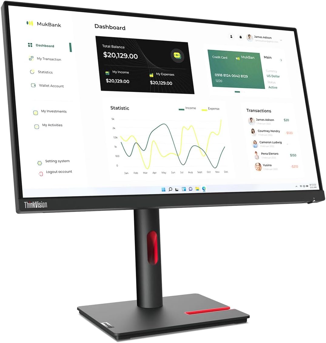 Amazon.com: Lenovo ThinkVision P24q-20 23.8" WQHD WLED LCD Monitor - 16 ...