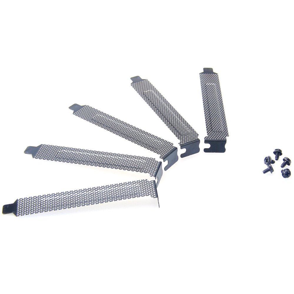 Amazon.com: GAOHOU 5 PCI Slot Cover Dust Filter Bracket Expansion Blank ...