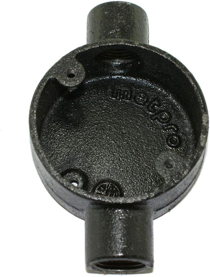 Through Metal Conduit Box 20mm Black Enamel | METPRO | MB2B : Amazon.co ...