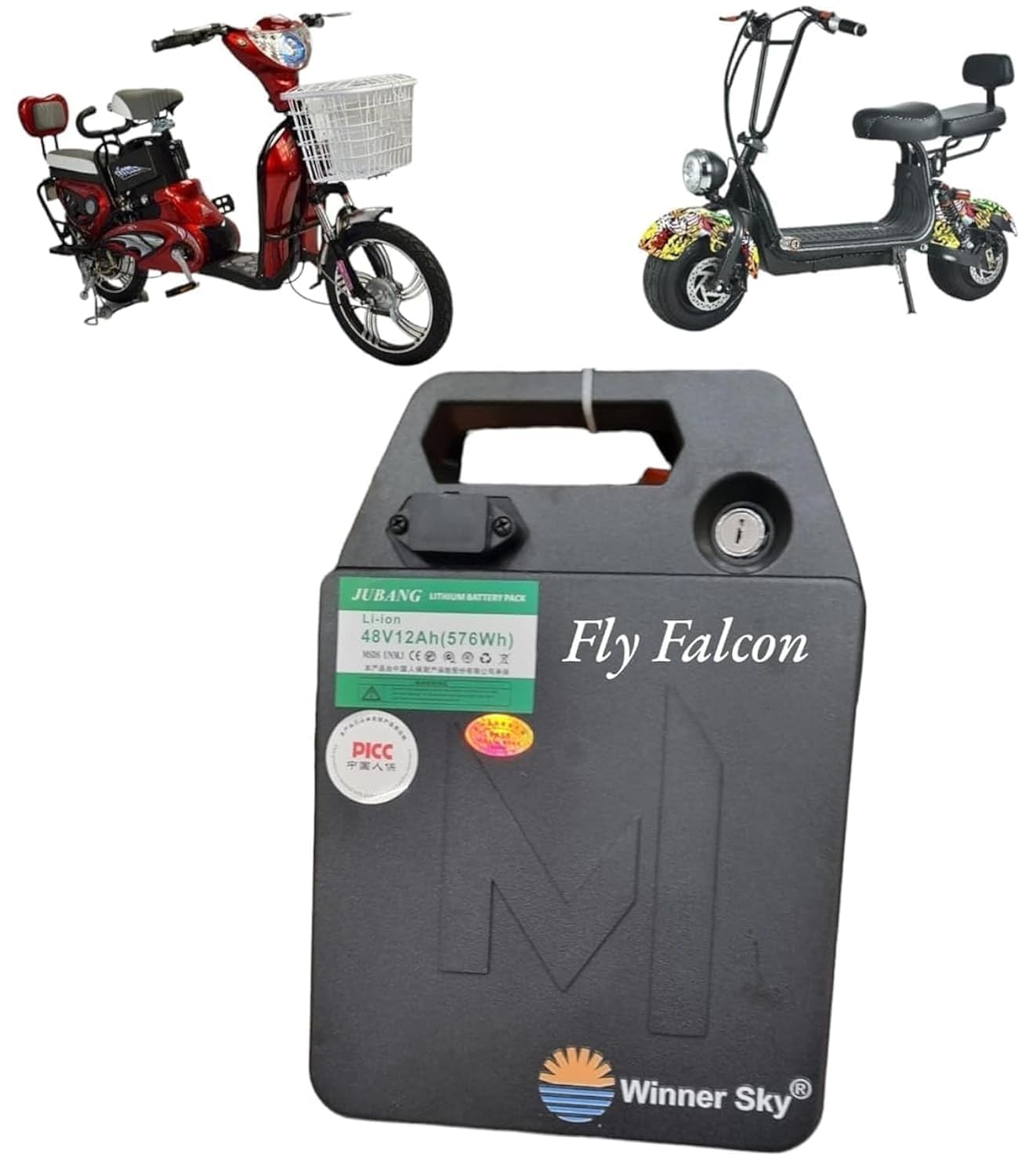 Mini Harley Scooter Vertical Battery, 48V 12Ah Battery Pack of Harley ...