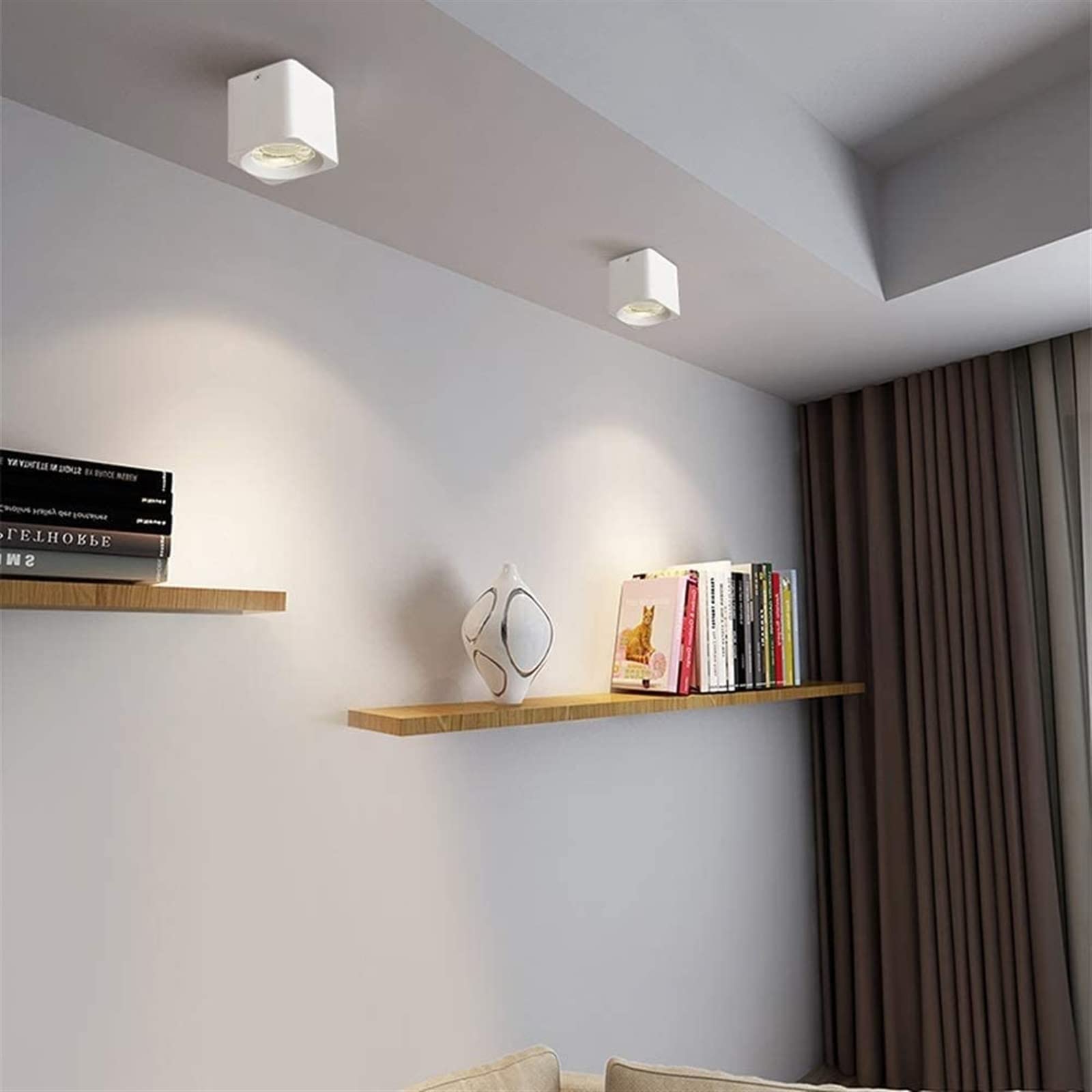 Square Downlights Installed