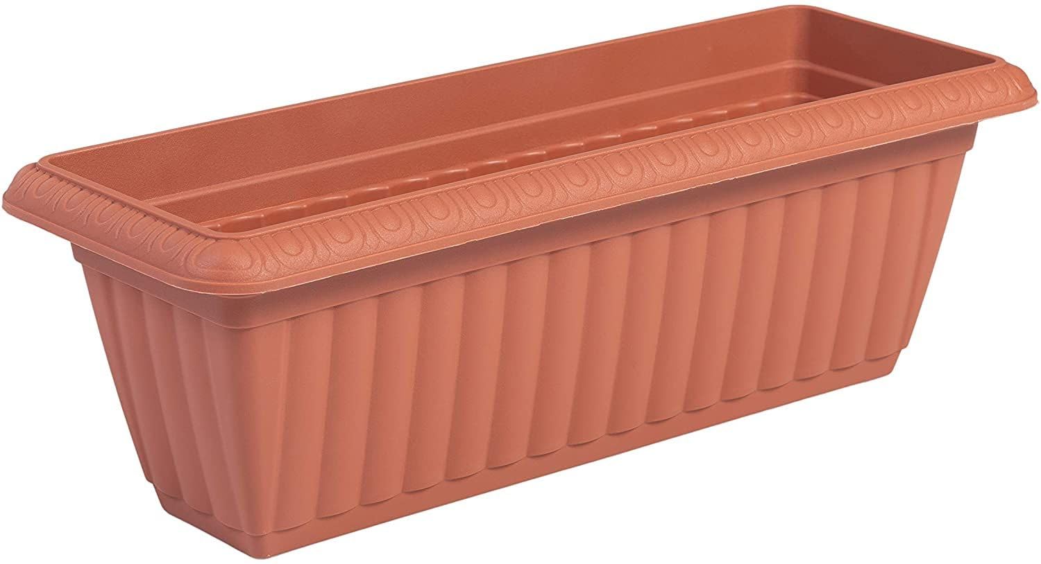 Iris Ohyama, Plant Indoor / Outdoor Pot, With 50 cm Long Slim Planter ...