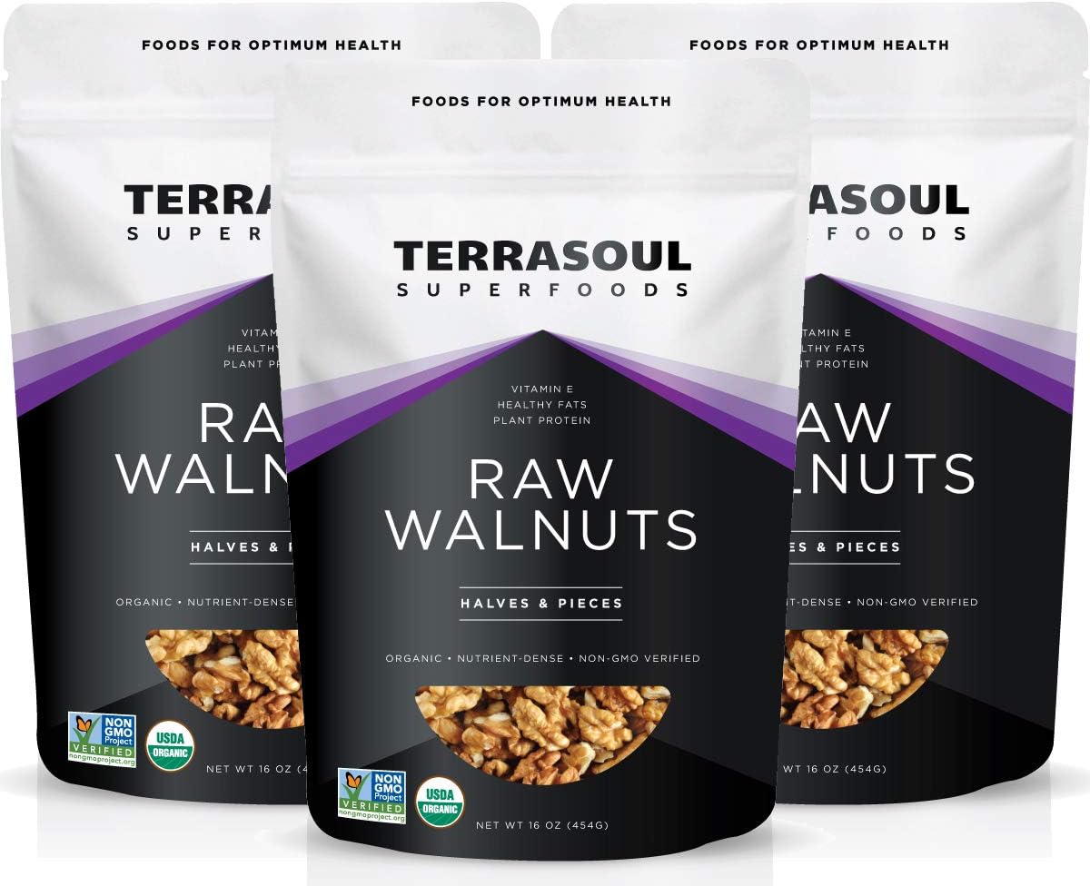 Amazon.com : Terrasoul Superfoods Organic Raw Walnuts, 1 Lb (Pack of 3 ...