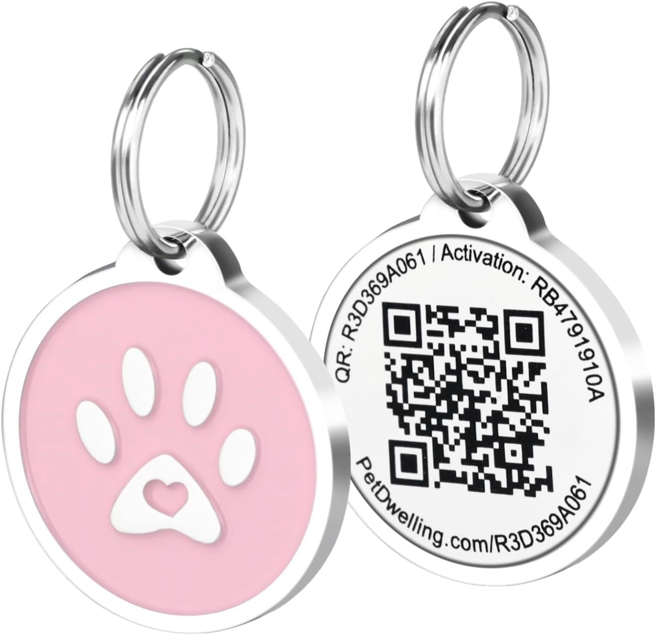 Amazon.com: WhoseID Personalized Dog Tag, Laser Engraving QR Code ...