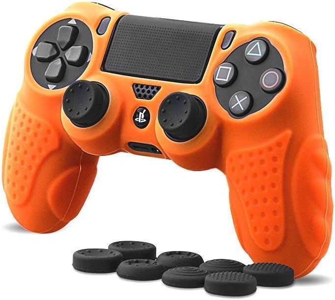 Amazon.com: CHIN FAI PS4 Controller DualShock4 Skin Grip Anti-Slip ...