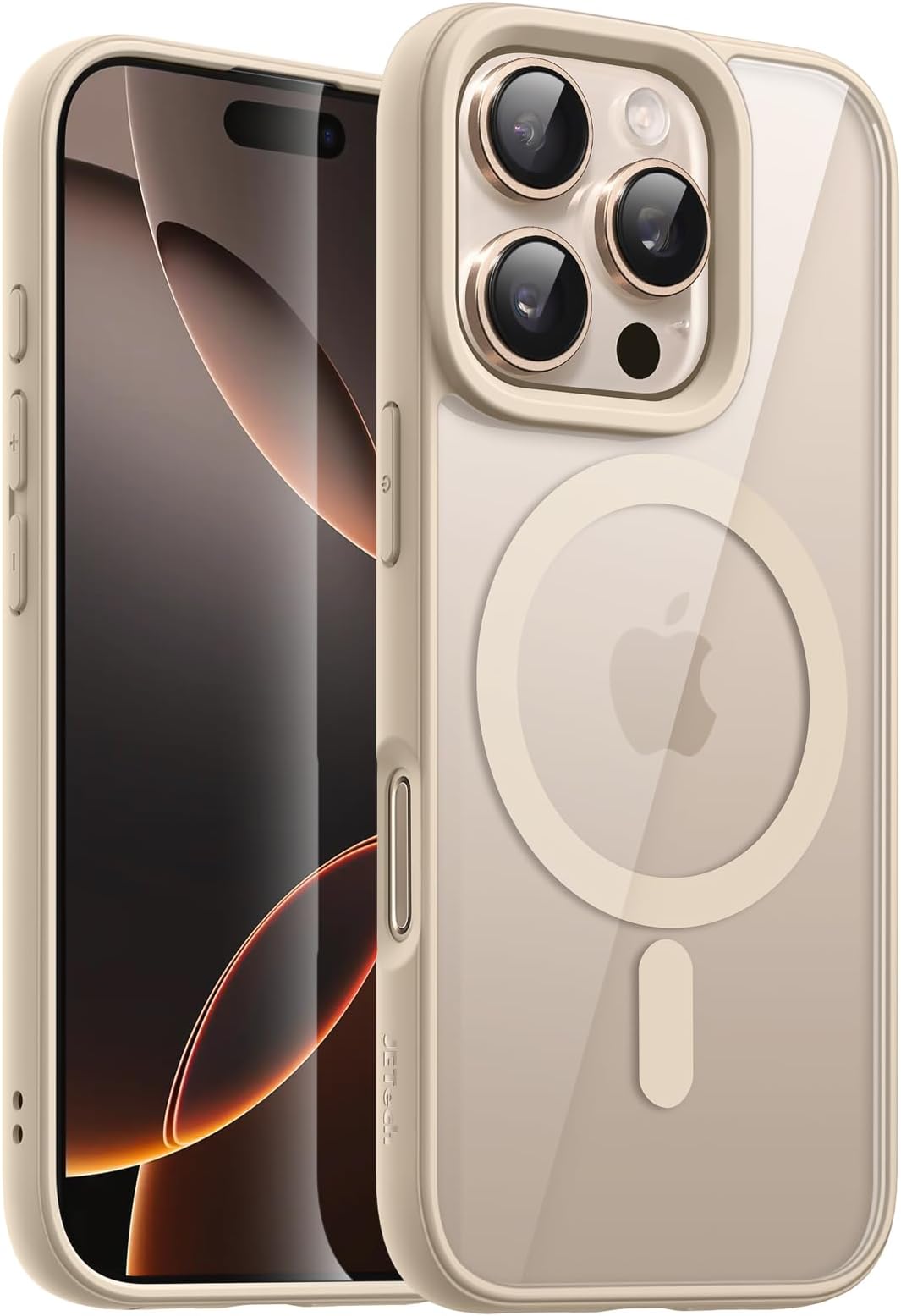 Amazon.co.jp: JETech iPhone 16 Pro 6.3インチ用 マグネット ケース MagSafeに対応 衝撃吸収 バンパーカバー ソリッドカラーマットTPUフレーム ...