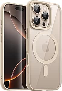 JETech Funda Magnética para iPhone 16 Pro 6.3 Pulgadas Compatible con MagSafe, Carcasa ...