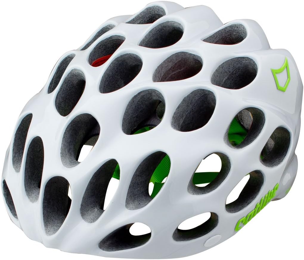 Amazon.com : Catlike Whisper Plus Deluxe Helmet White/Green, S : Bike ...