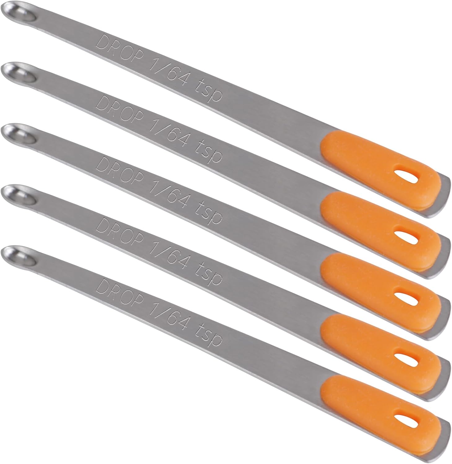 Amazon.com: BERYLER 5PCS 1/64 Single Measuring Spoons with Silicone ...
