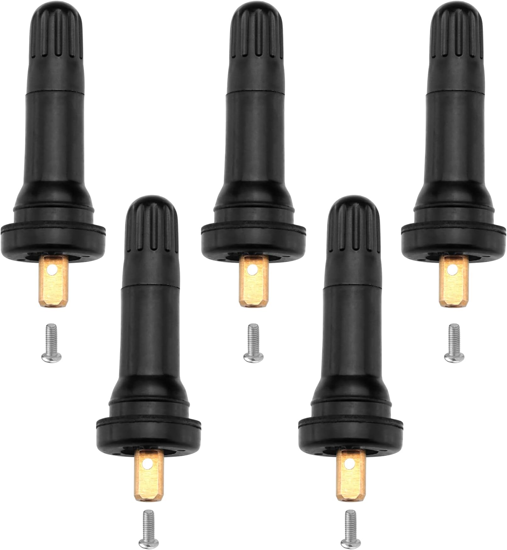 Amazon.com: luxlead 5 PCS TPMS 20008 Tire Valve Stem Set, Rubber Snap ...