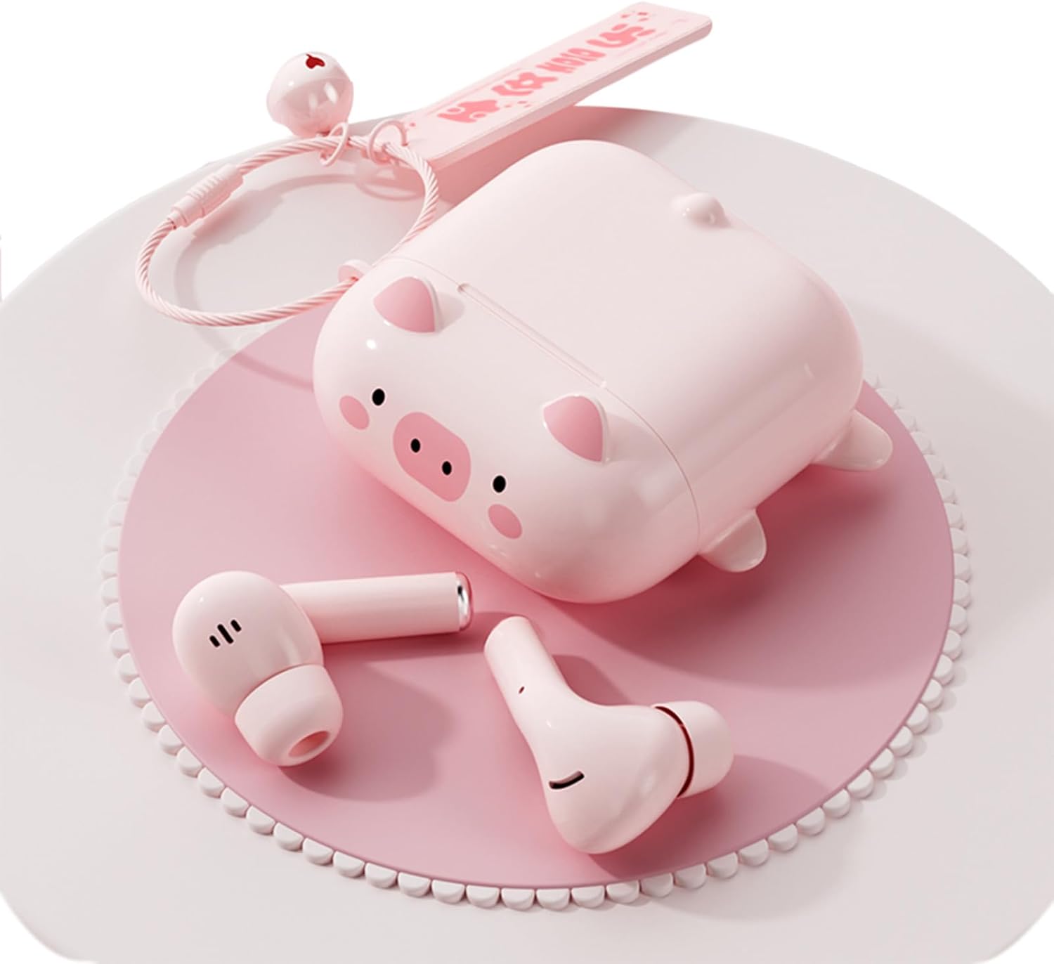 Amazon.com: Xmenha True Wireless Pink Cute Earbuds Bluetooth Kawaii ...
