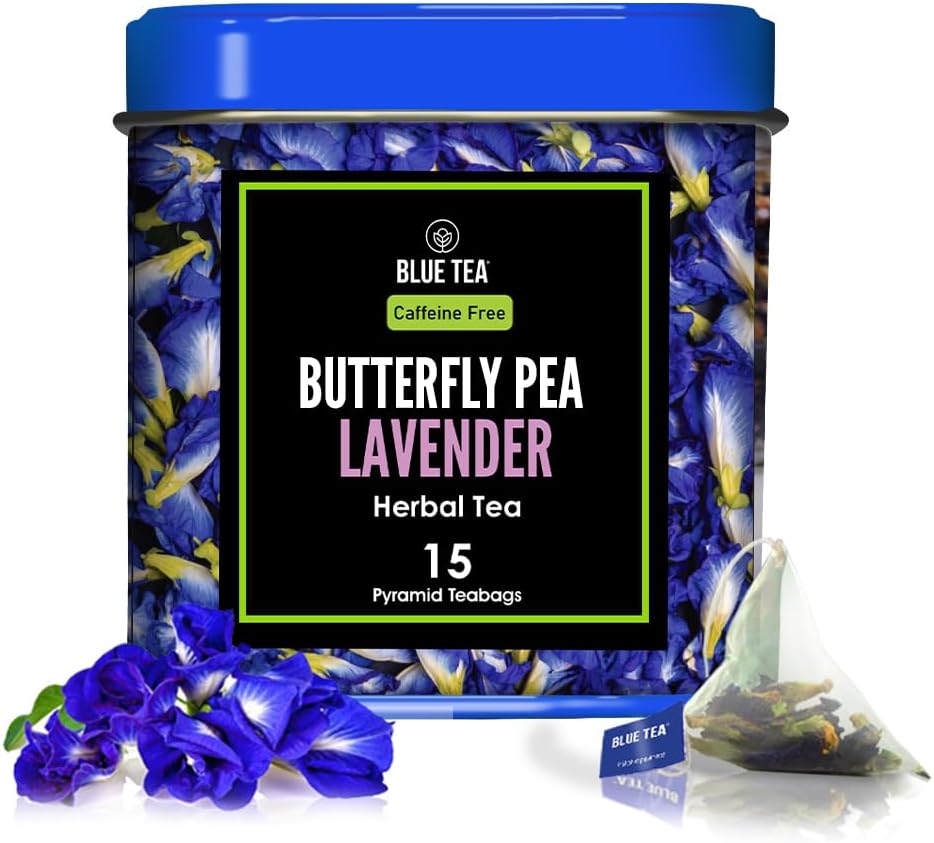Amazon.com: BLUE TEA - Butterfly Pea Flower Herbal Tea - 20 Tea Bags ...