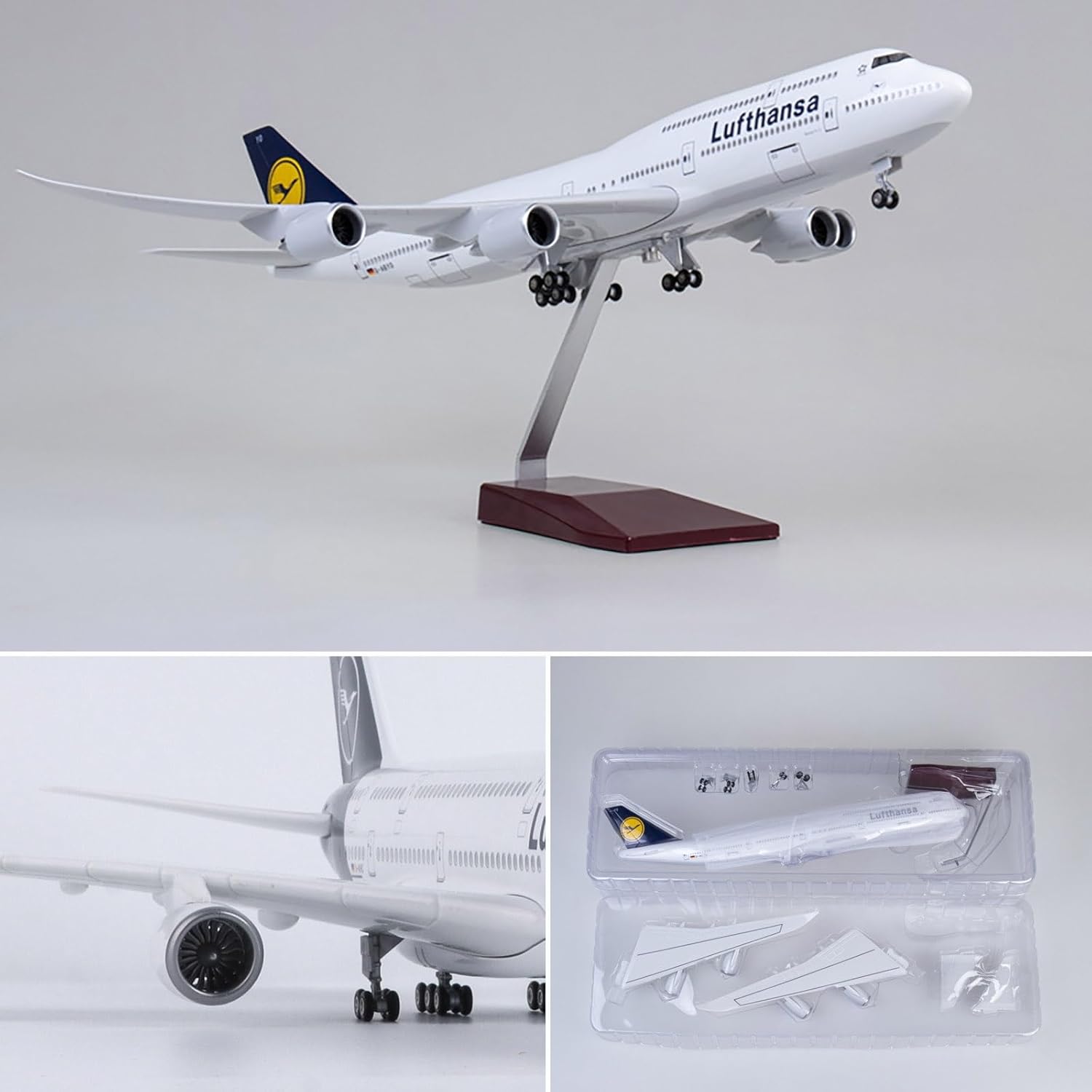 18.5 1160 Scale Model Airplane Lufthansa A380 Model Jet Collectibles ...