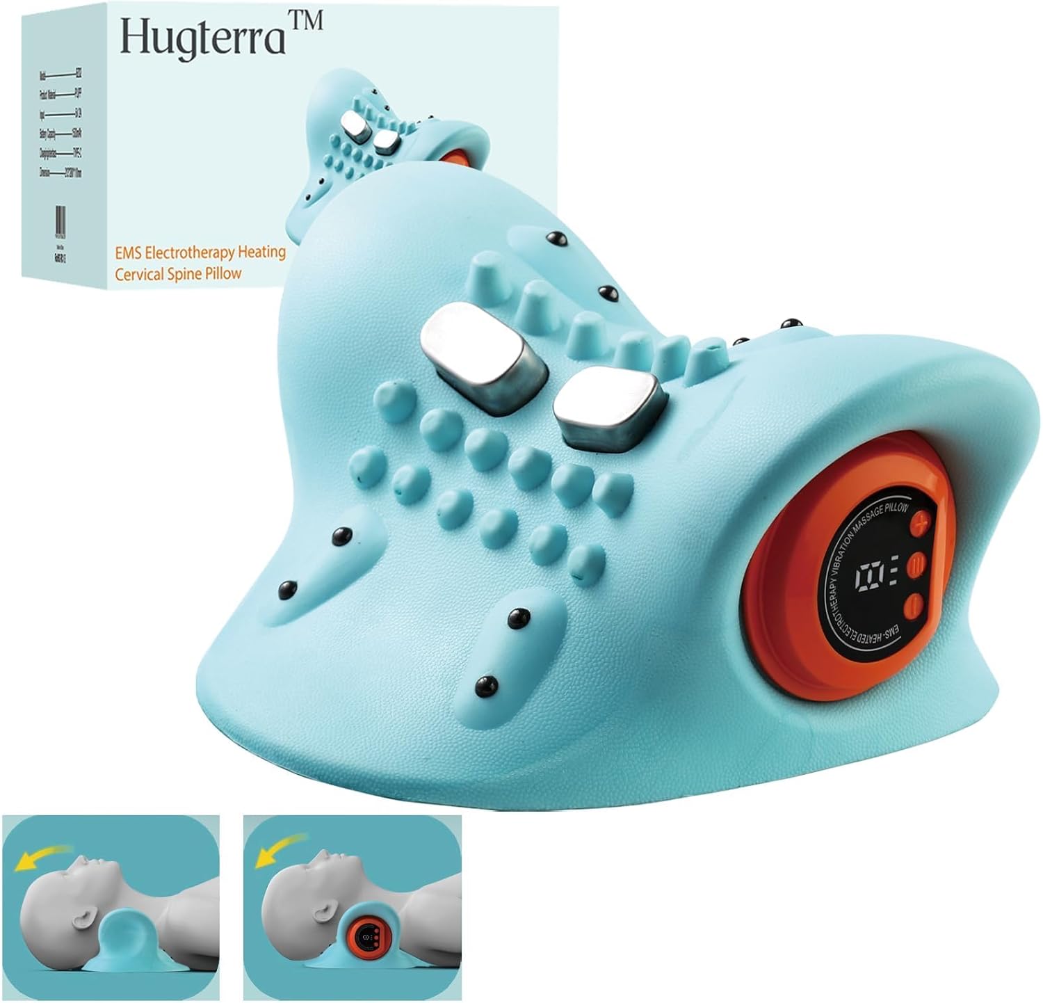 Hugterra Neck Massager, Electric Neck and Back Traction Relaxer ...