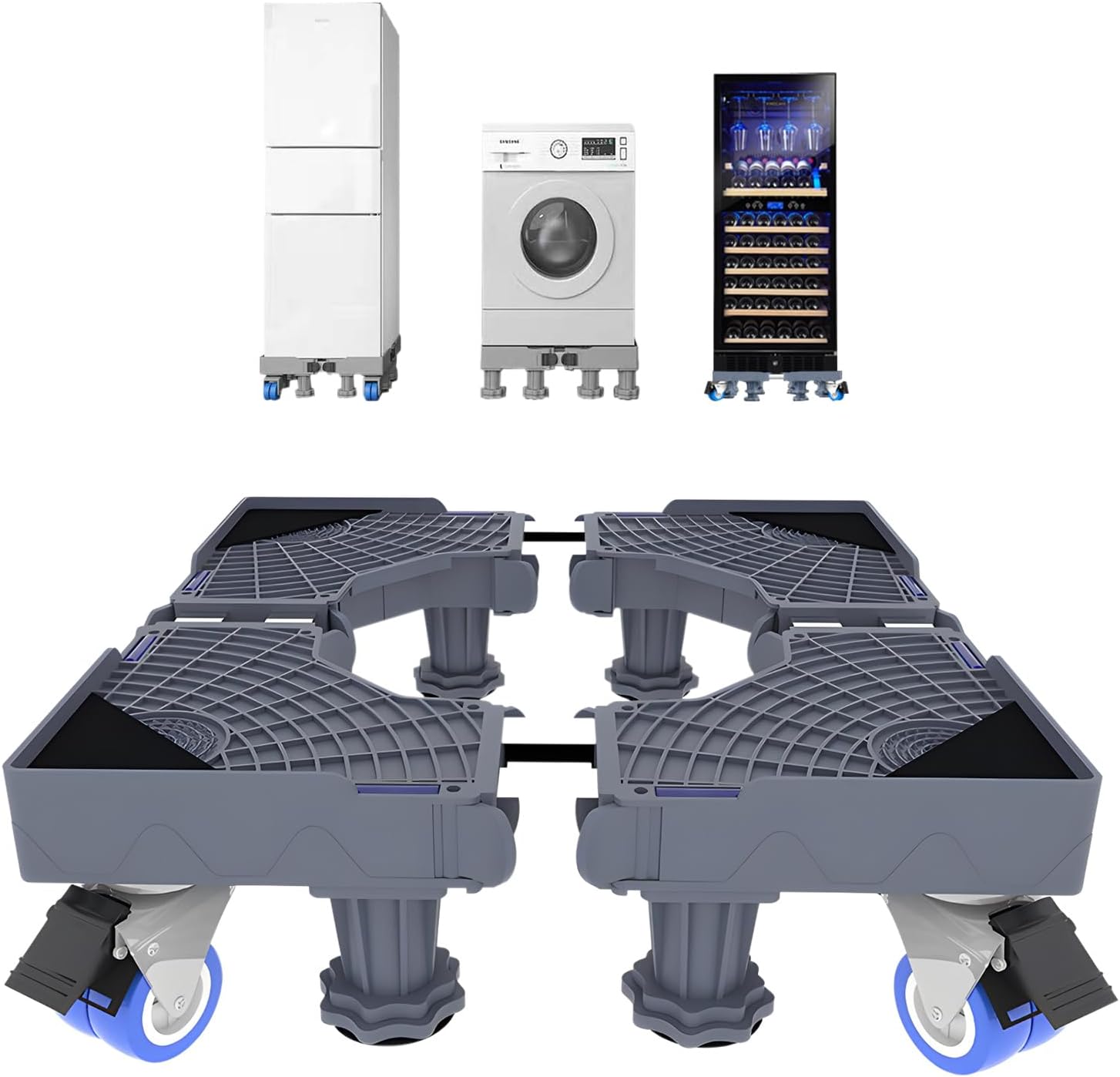 Washing Machine Pedestal, Washing Machine Base 8 Feet with 4 Lockable ...