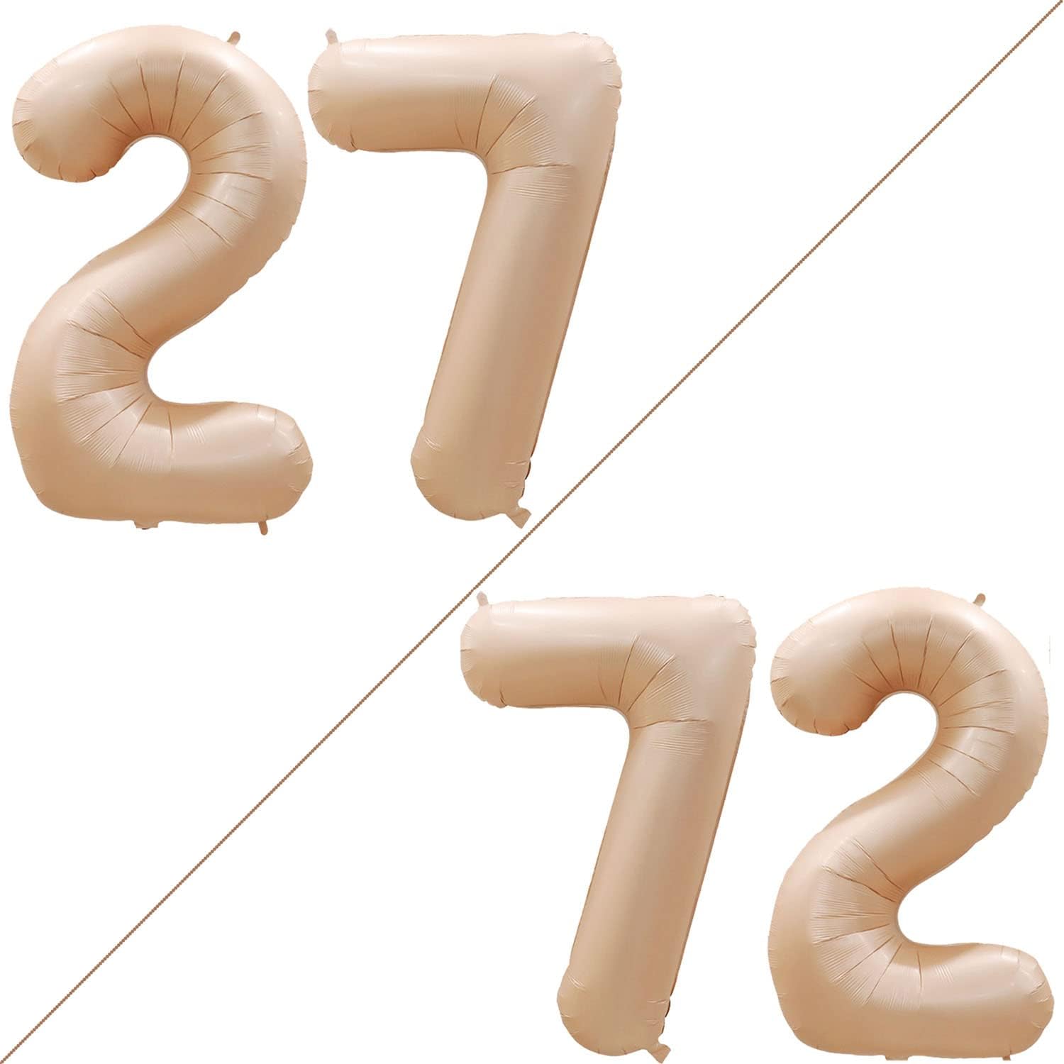 Amazon.com: GOER Number 27 Balloons for 27th Birthday Party Decorations ...