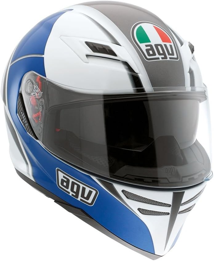 Integralhelm AGV SKYLINE BLOCK weiß-blau Gr. L : Amazon.de: Auto & Motorrad