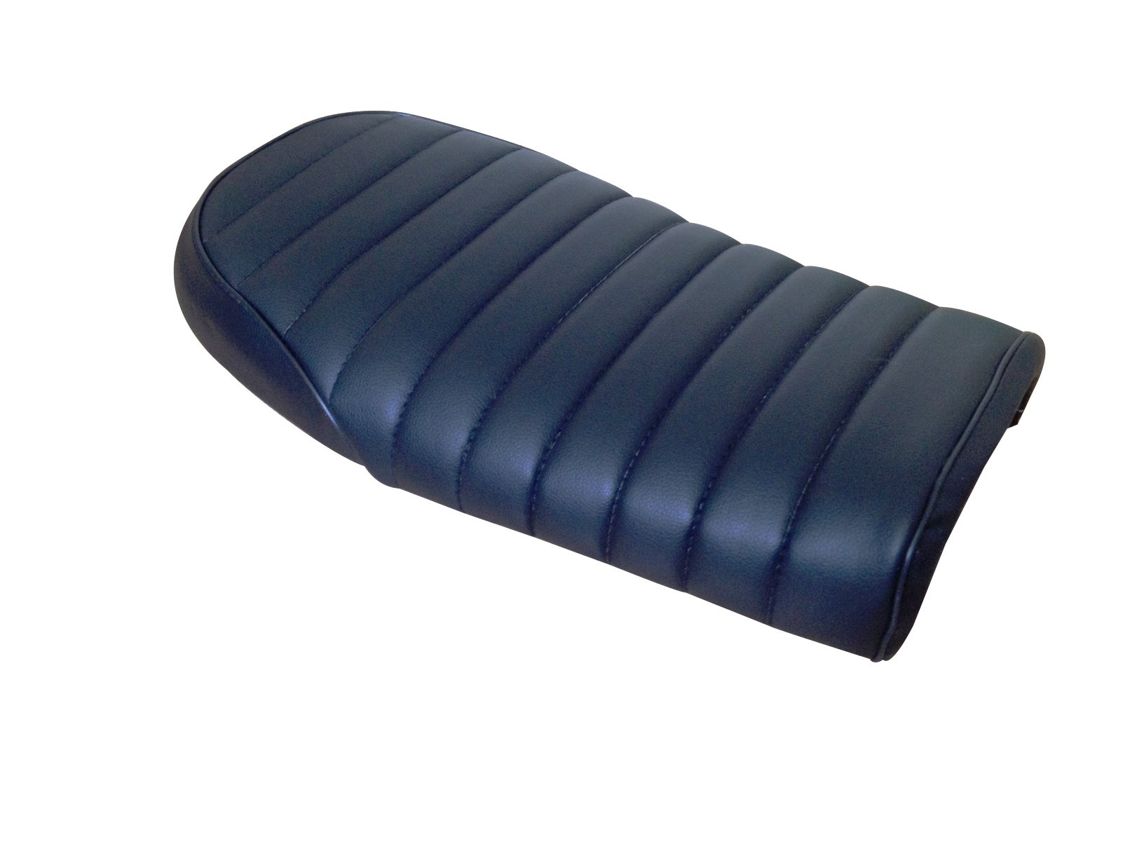 Buy BLACK LEATHER LOOK CAFE RACER BRAT STYLE SEAT WITH MULTI FIT ...