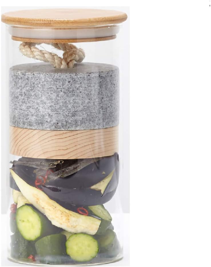 Amazon｜Picklestone 220 (牛乳パックと一緒に並べられるサイズ 漬物 ポット) ピックルストーン 220 冷蔵庫のポケットにぴったり収まる 漬物 容器 ガラス 製 本体寸法 ...