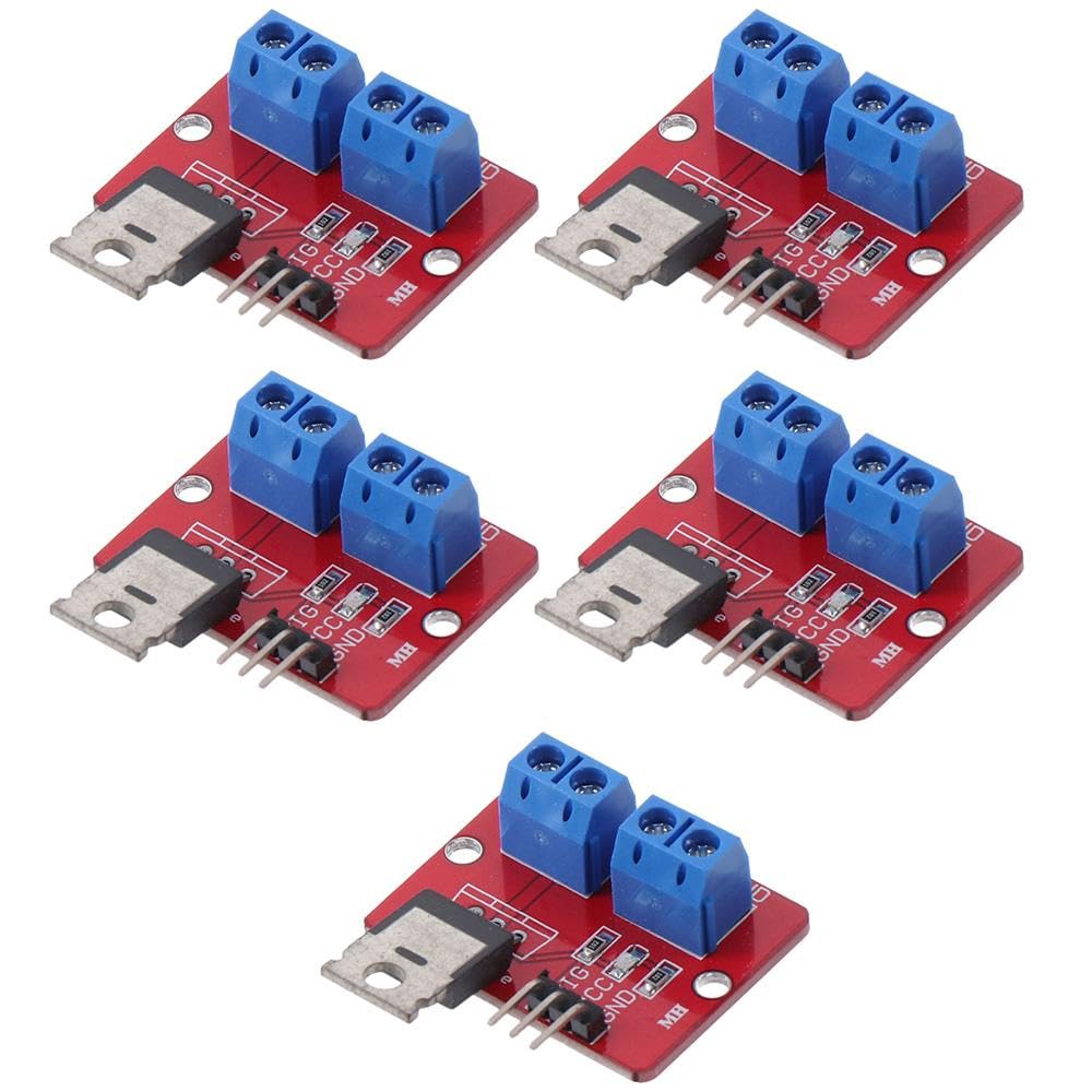 HOBBYIN 5pcs IRF520 MOSFET Driver Module, Driver Module Compatible with Microcontroller, MOSFET ...