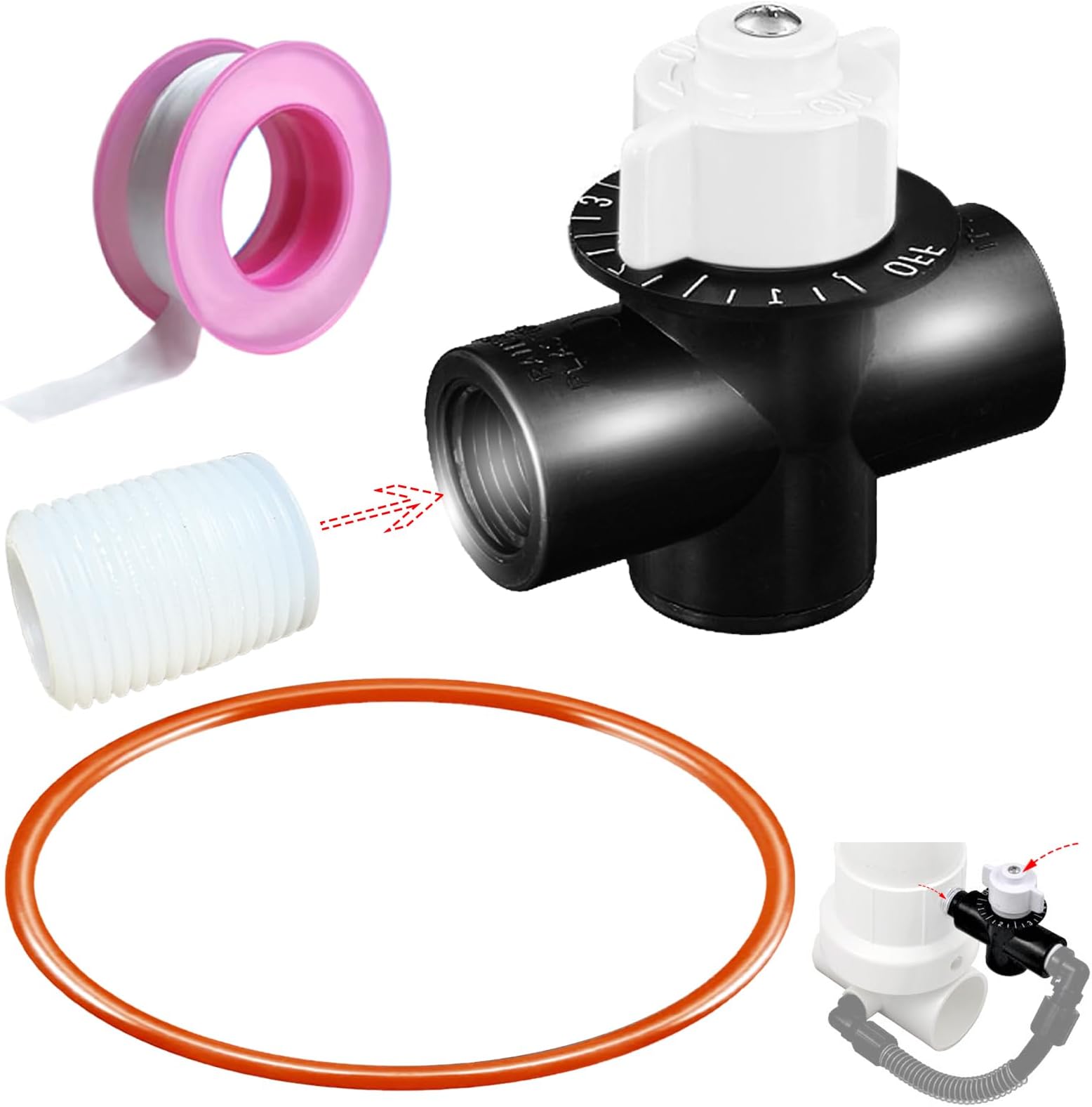 Amazon.com: Jsyfcfc Chlorinator Parts (Includes: R172086 1/2-inch ...