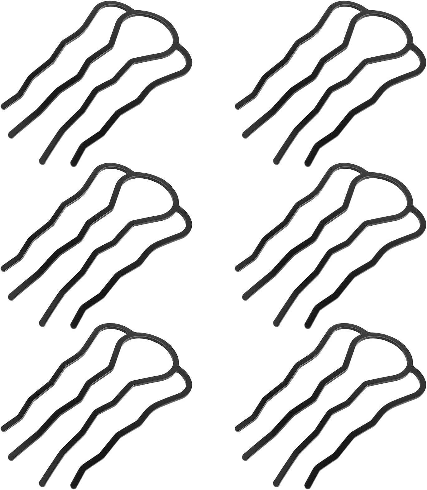 Amazon.com : Thinp 4 Pieces Hair Side Combs, U Shape Hair Pins for Buns ...