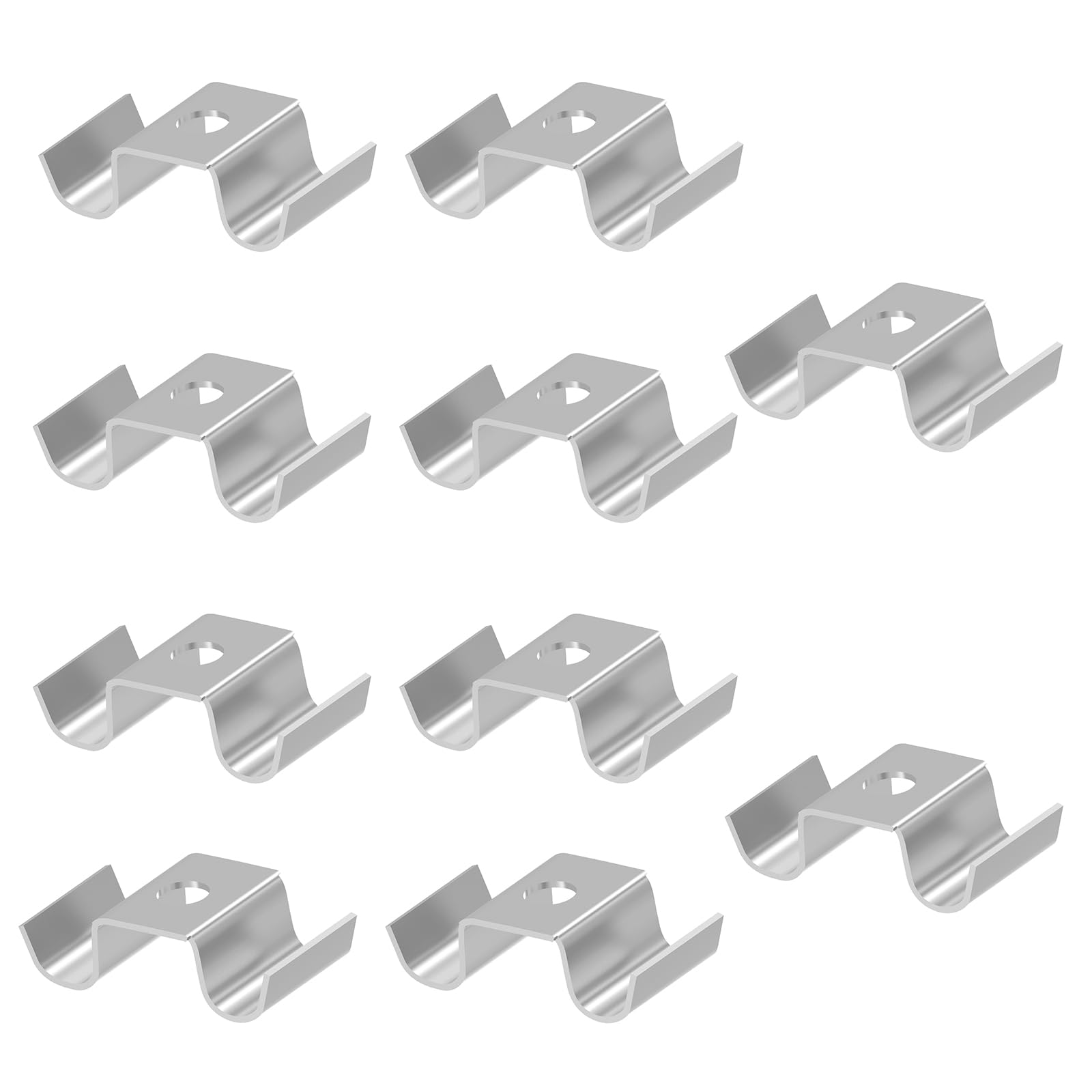 Amazon.com: 10 PCS Grating Saddle Clip, 304 Stainless Steel M-shaped ...