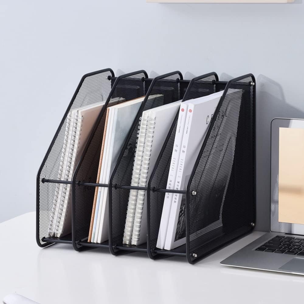 Organizador vertical de archivos de escritorio de malla, organizador de ...