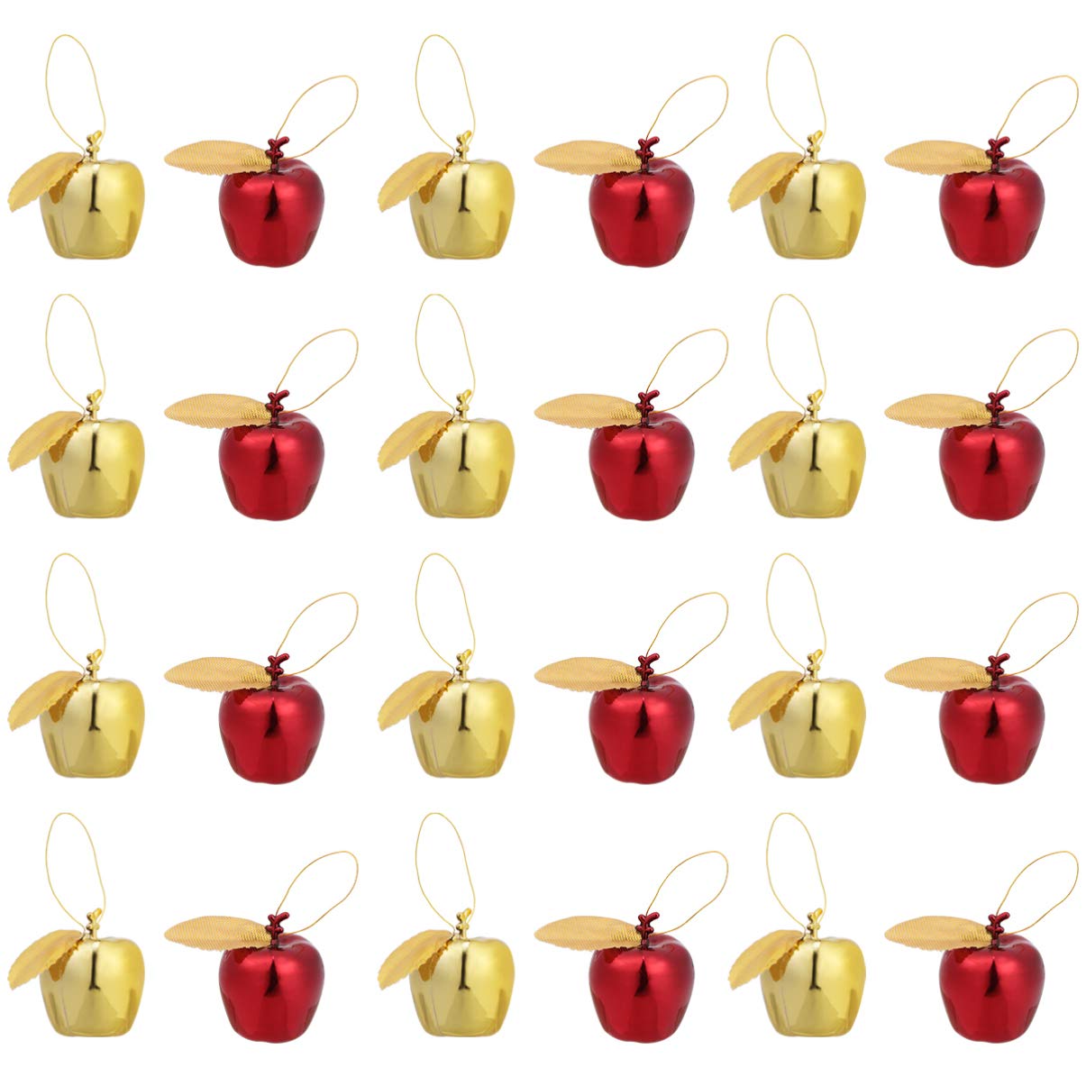 Amazon.com: 24pcs Foam Apples Christmas Tree Ornaments Mini Hanging ...
