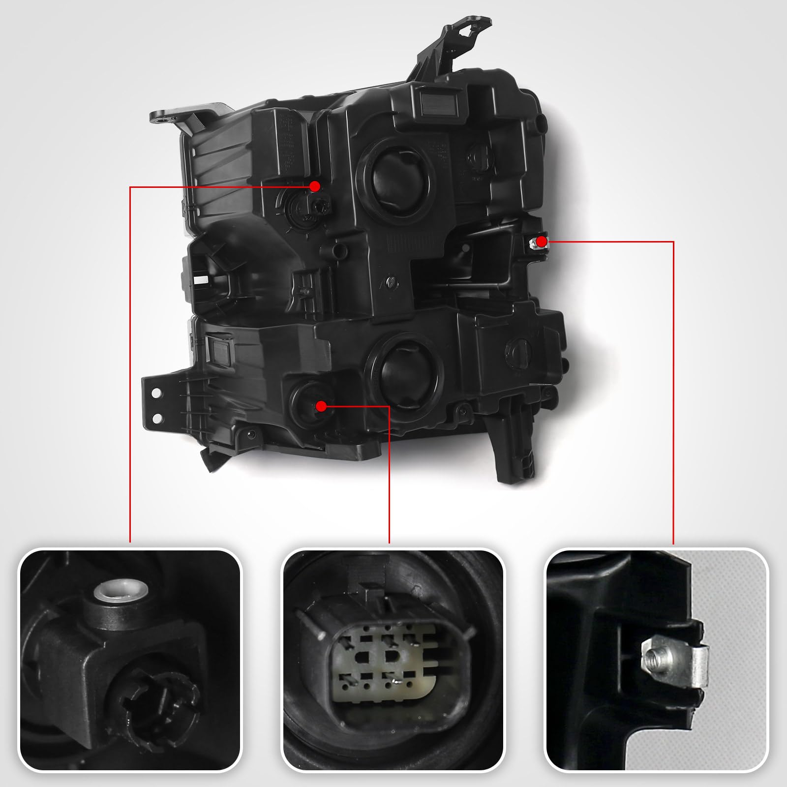 Snapklik.com : Full LED Headlights Assembly For Chevy Silverado 1500 ...