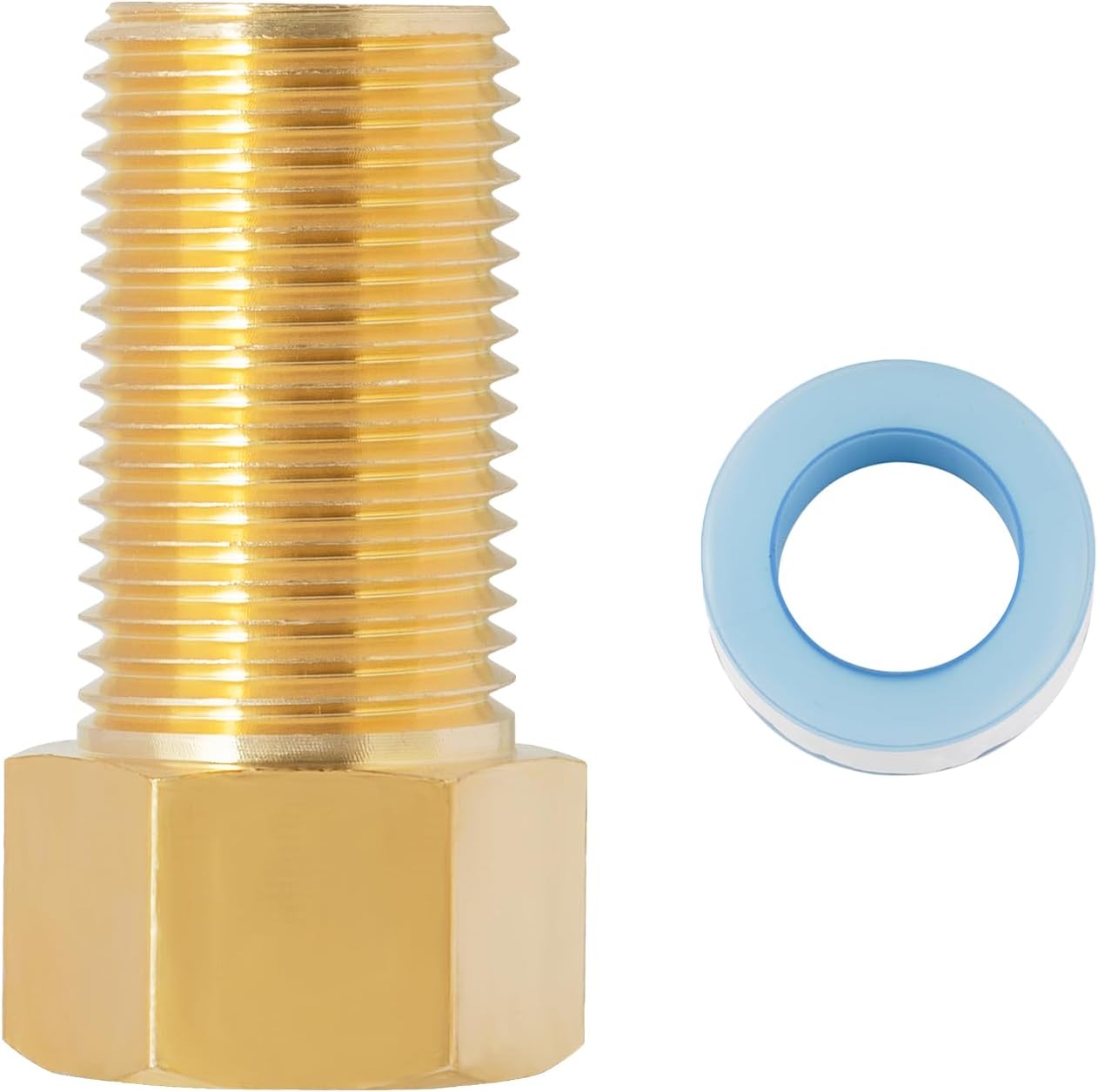 Amazon.com: SUNGATOR Brass Pipe Fitting, 1/2-Inch Male x 1/2-Inch ...