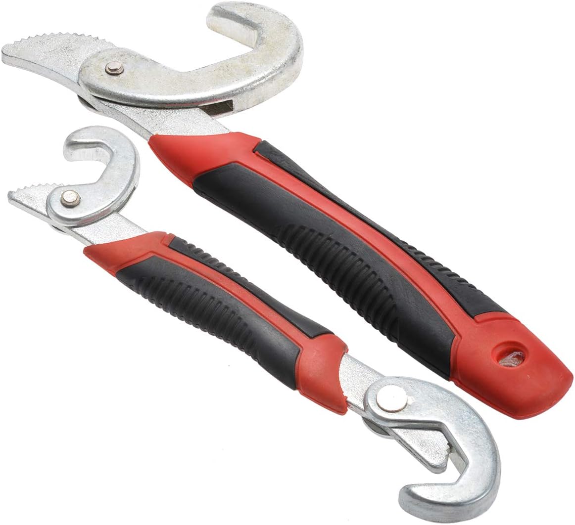 KATUR Adjustable Wrench Universal Wrench 2Pcs Multi-function Wrench Pipe Wrench Portable ...