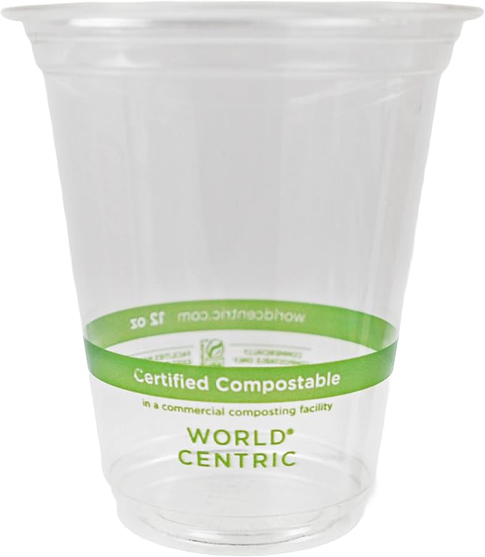 Amazon.com: World Centric - Biodegradable Compostable Cold Cups, 12 ...