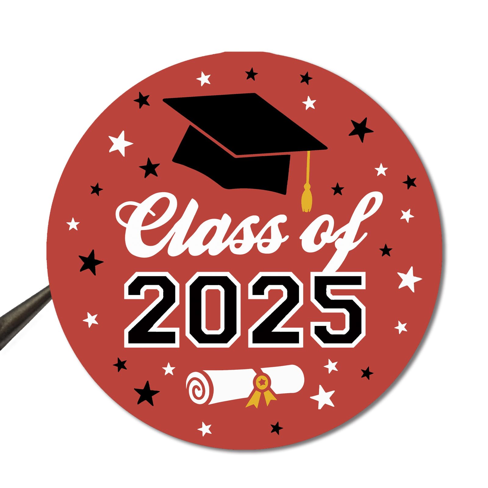 Snapklik.com : 120 Pack 2025 Graduation Stickers Red Class Of 2025 ...
