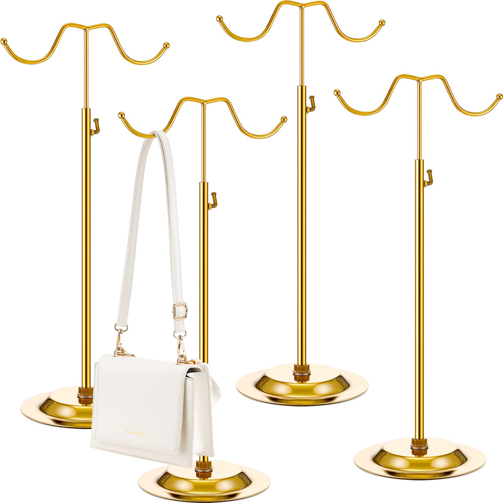 Amazon.com: Weysat 4 PCS Purse Holder Stand Adjustable Handbag Display ...