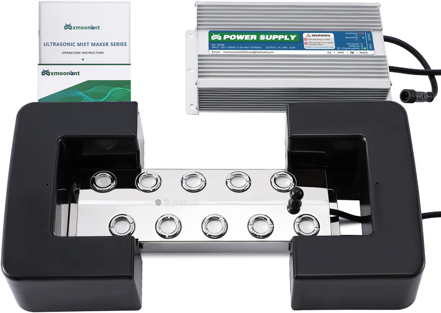 Amazon.com: Mxmoonant 10 Head Ultrasonic Mist Maker Fogger 7000 ml/H ...