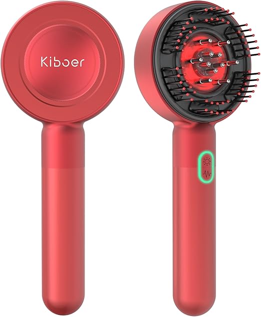 Amazon.co.jp: Kiboer 電気ブラシ ヘッドスパ 電動頭皮ブラシ スカルプ 特許取得済 頭皮エステEMS RF赤LED 美容家電 三段階レベル 三つモード コードレス ...