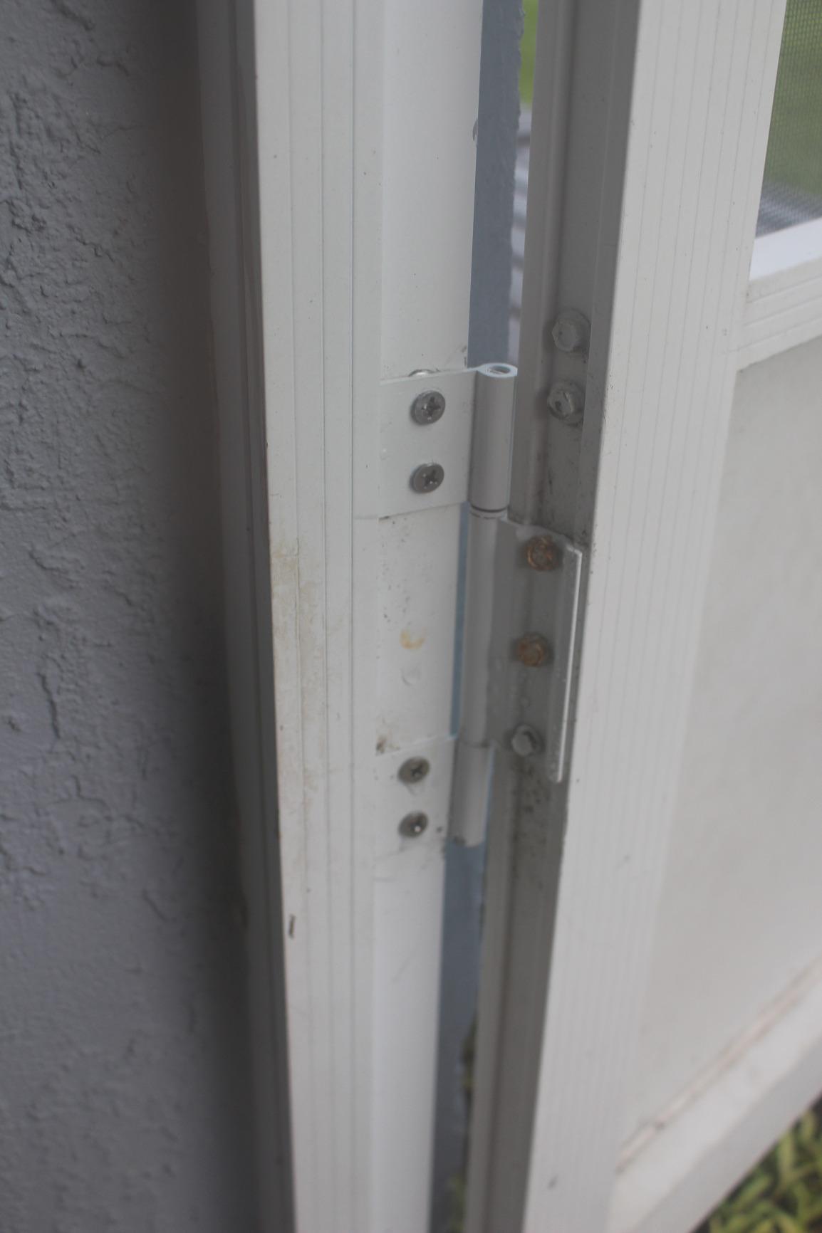 Extruded Door Hinge for Screen/Storm Door (White) (1 Pair = 2 Hinges ...