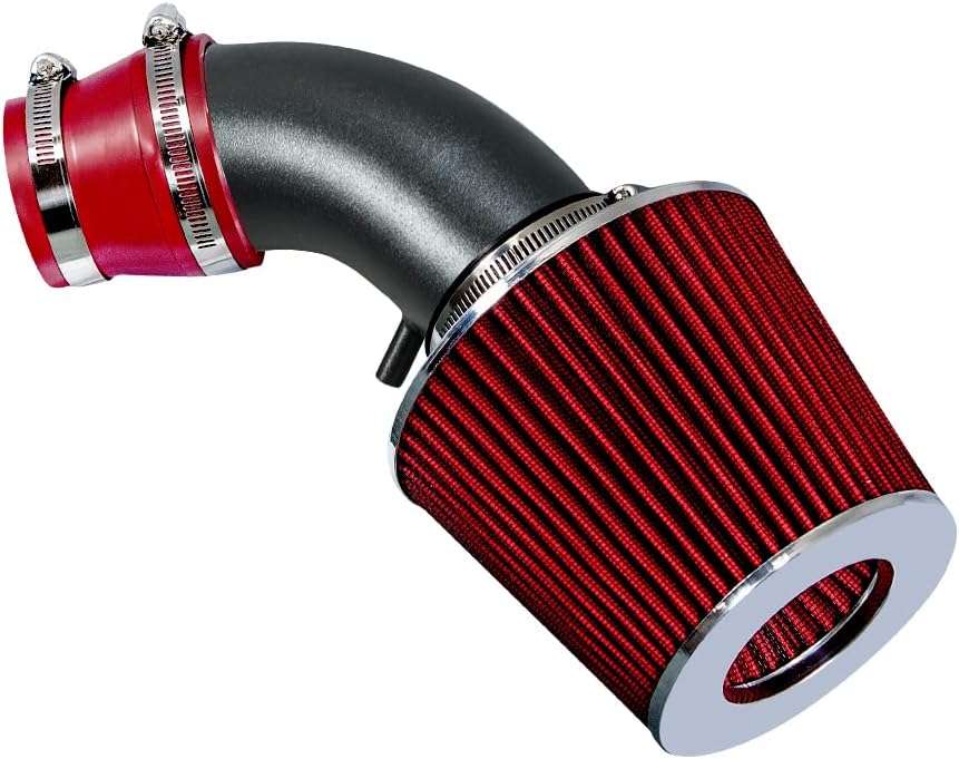 Amazon.com: RW SERIES - MATTE BLACK PIPE RED - SHORT RAM INTAKE ...