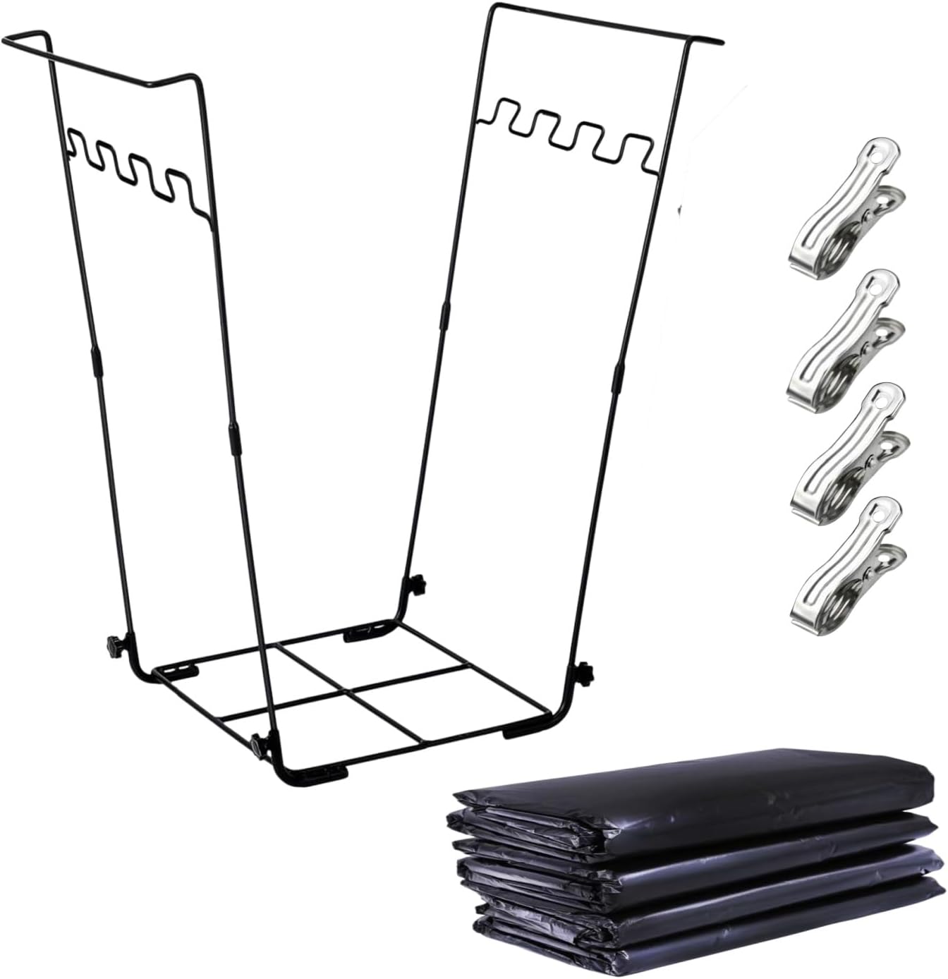 Amazon.com: Niurui Trash Bag Holder Stand 45 Gallon Outdoor Leaf Bag ...