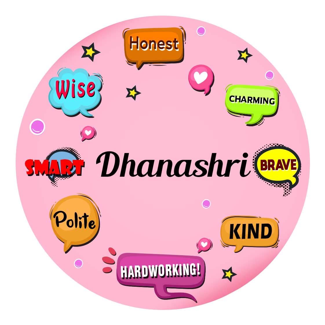Dhanshri Name Logo