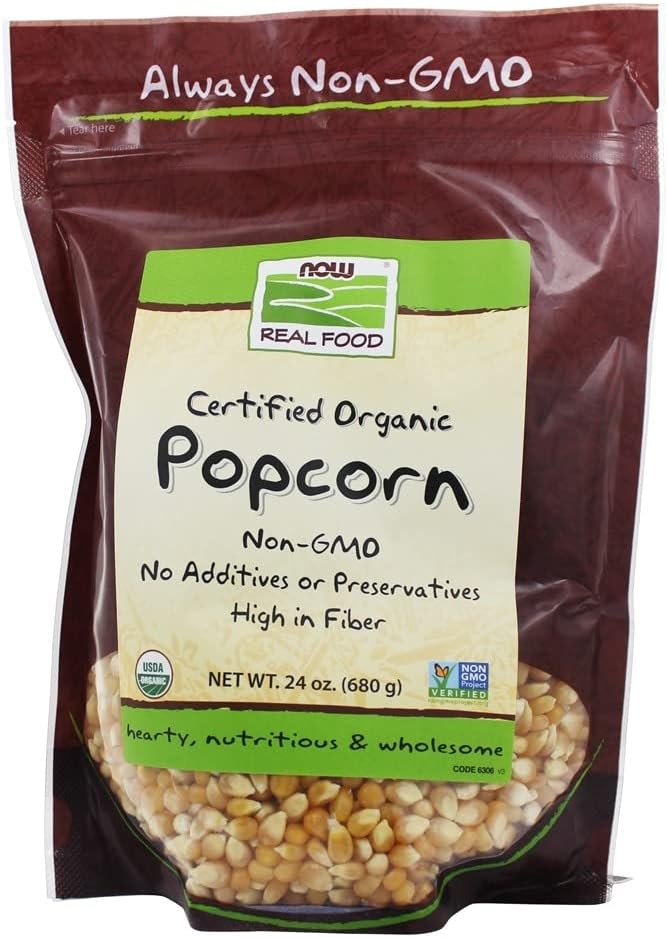 Amazon.com: Now Foods Popcorn Organic, 24 oz (Pack of 3)