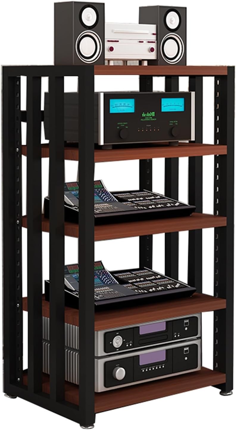 Amazon.com: Media Storage Rack 5-Tier AV Media Cabinet Stand Component ...