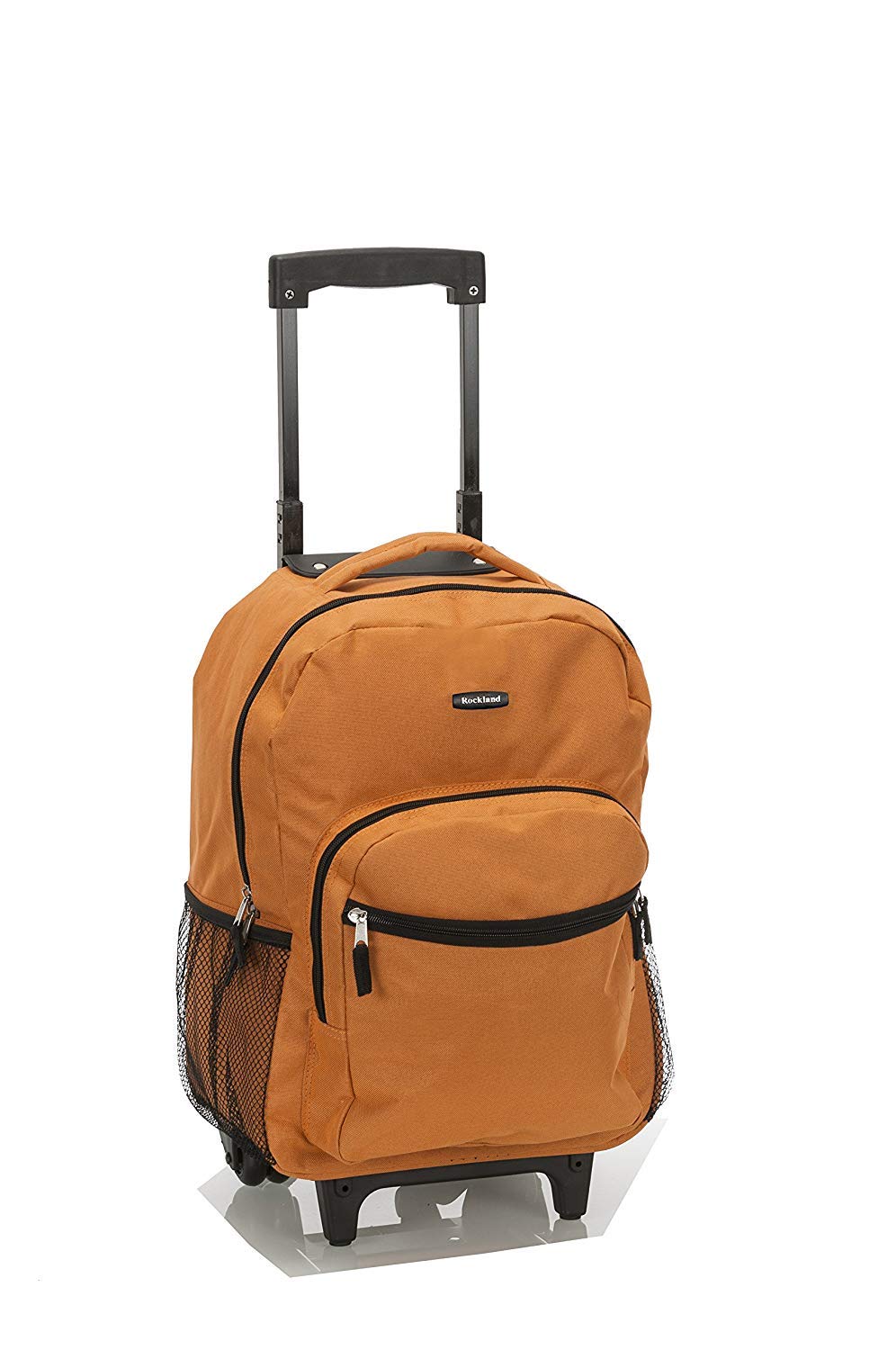 Amazon.com | Rockland Double Handle Rolling Backpack, Orange, 17-Inch ...