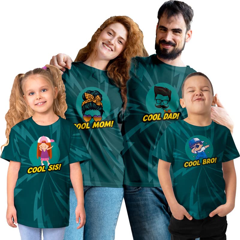 Buy TheYaYaCafe All Over Printed Cool Family Matching Family T-Shirts ...