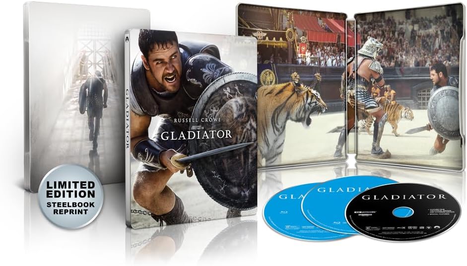 Gladiator 4k Uhd Steelbook Blu Ray Digital Copy Amazon Ca
